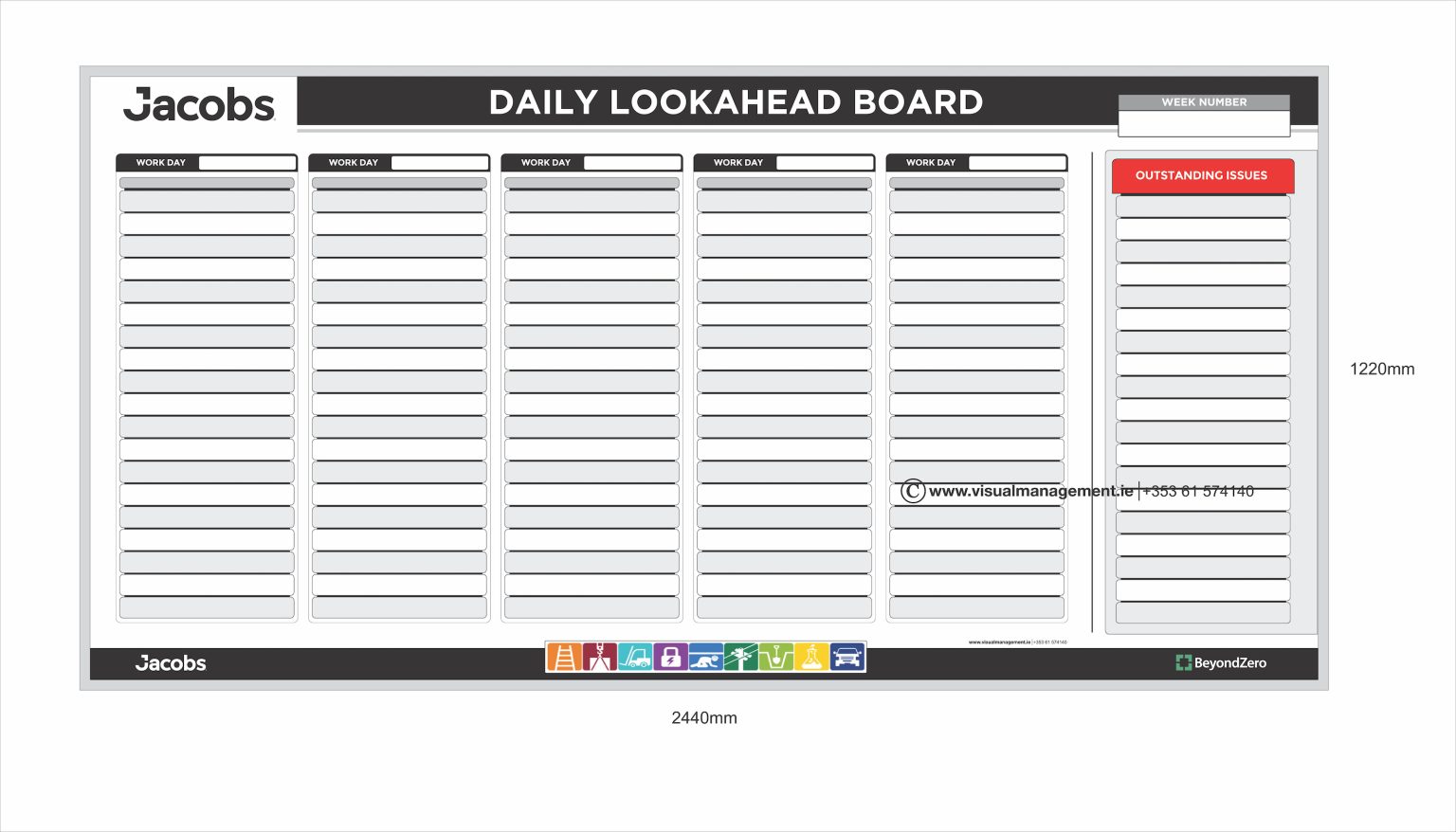 Project Management - Lookahead Boards - Visual Management