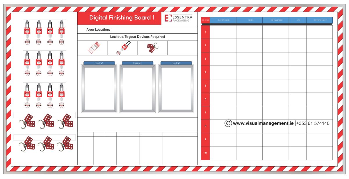 Machine Specific Lockout Tagout Stations - VisualManagement