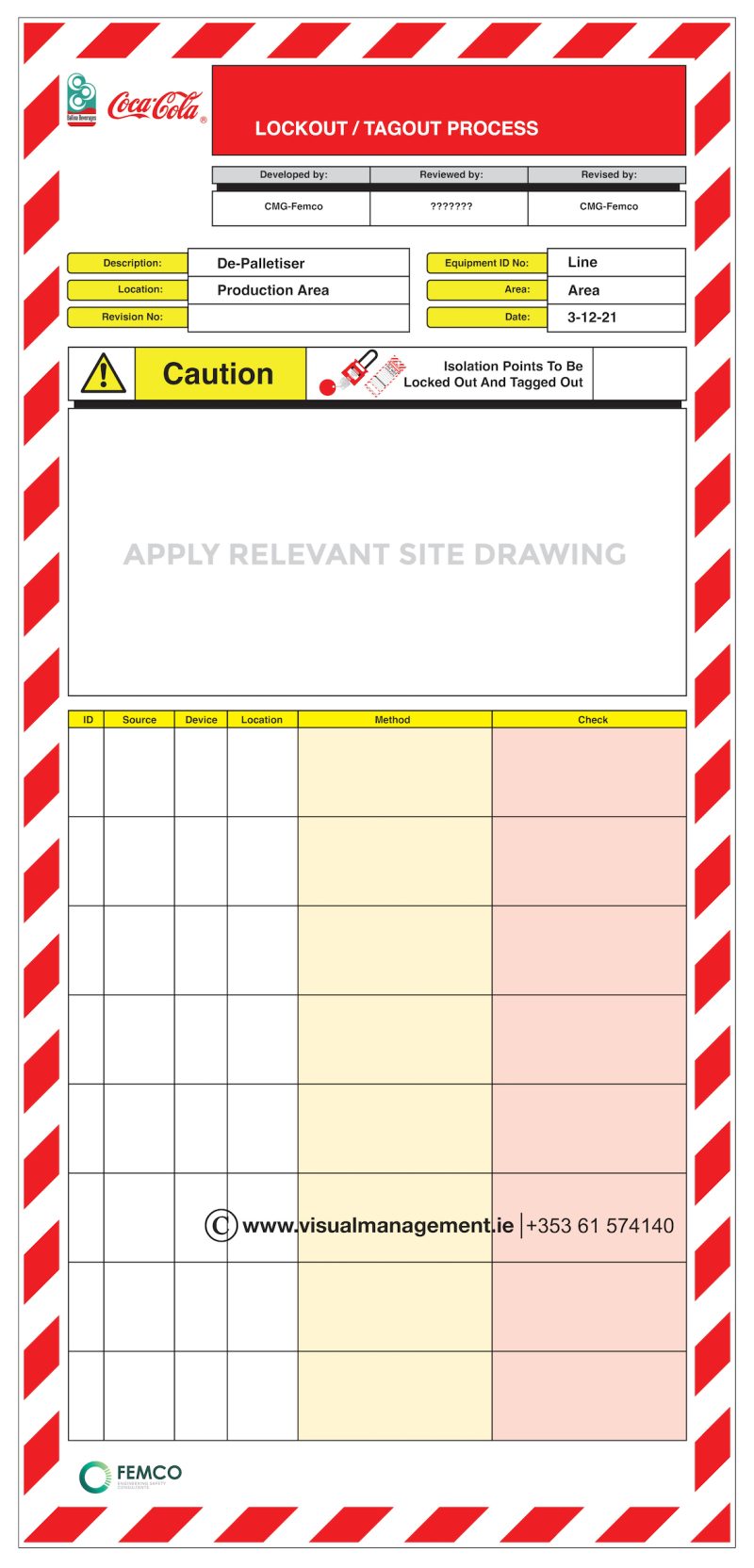 Machine Specific Lockout Tagout Stations - VisualManagement
