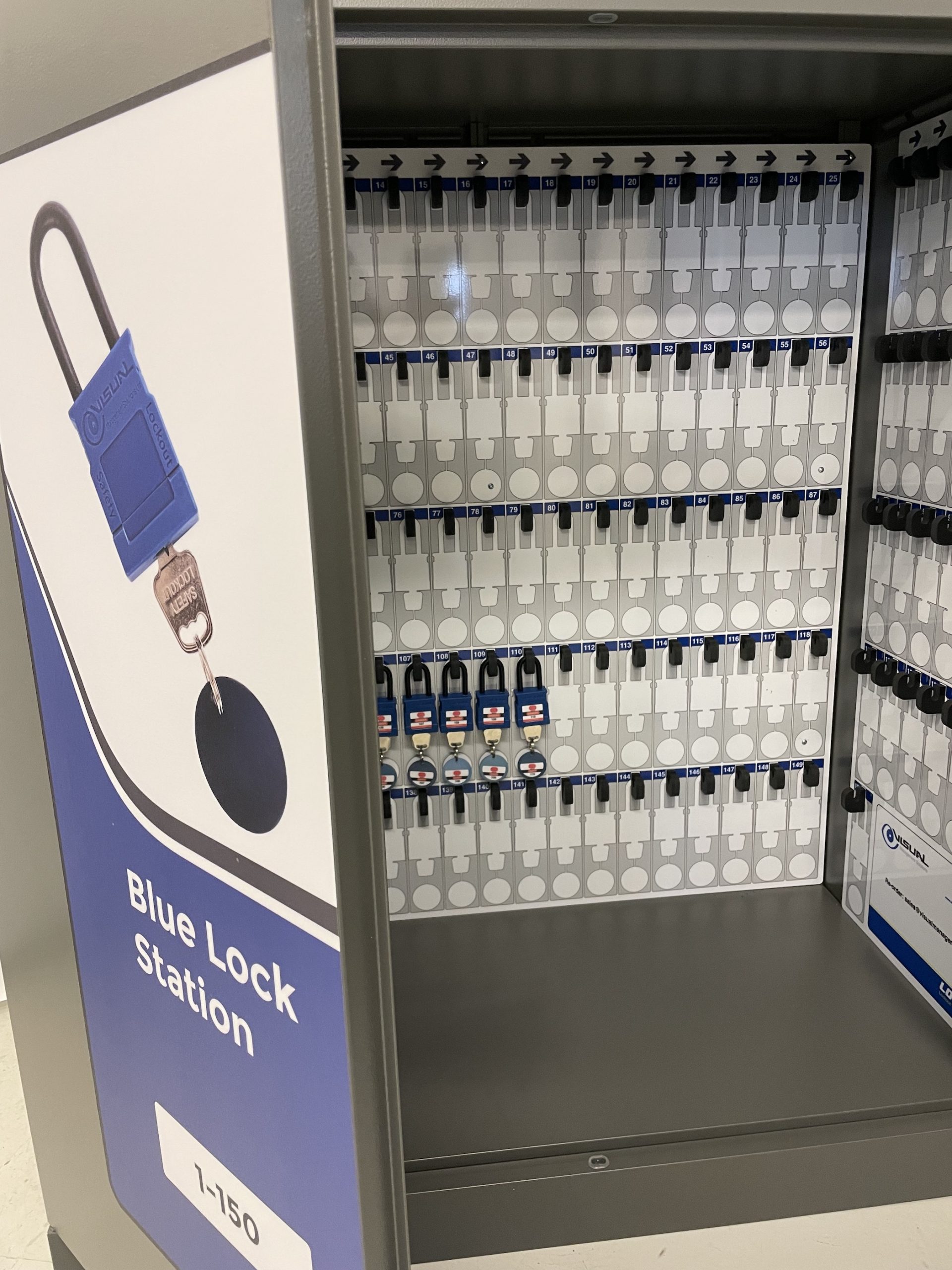 Safety Padlock Lockout Station - Large - Visual Management