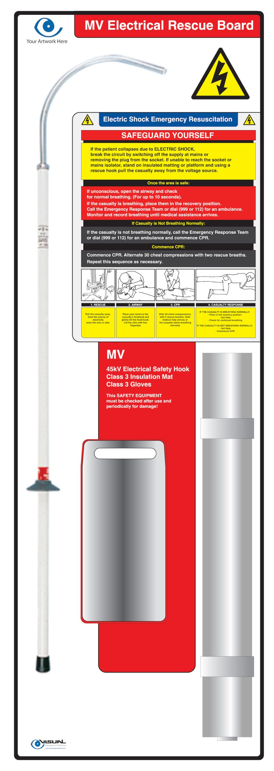 MV/HV Electrical Rescue Shadow Board Kits - Visual Management