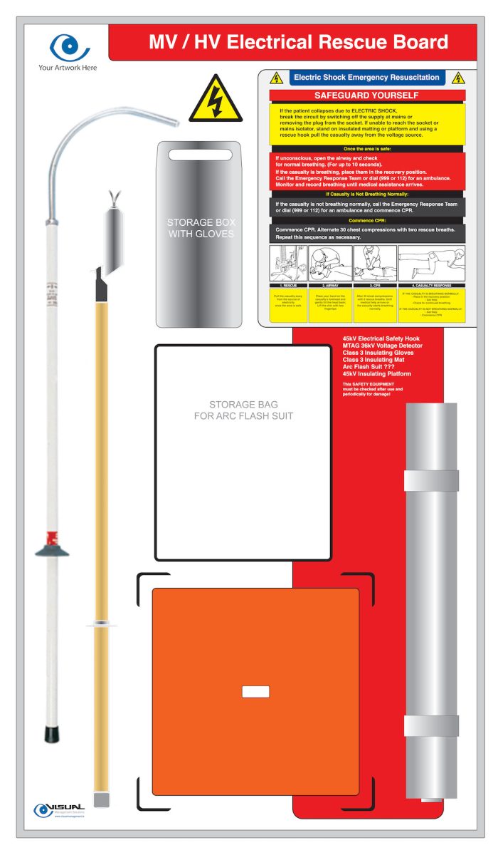 MV/HV Electrical Rescue Shadow Board Kits - Visual Management