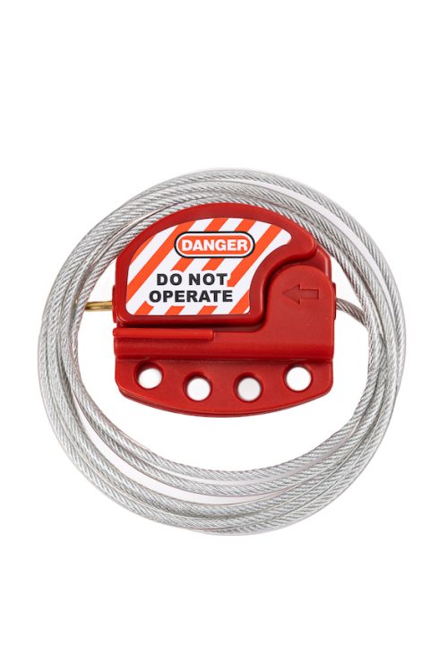 Adjustable Cable Lockout Device - 4 metre - Visual Management